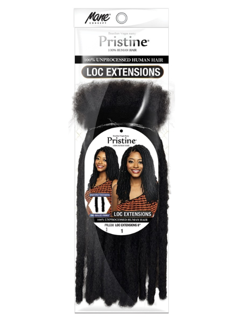 Mane Concept Pristine 100% Unprocessed Human Hair Loc Bulk Extensions ...