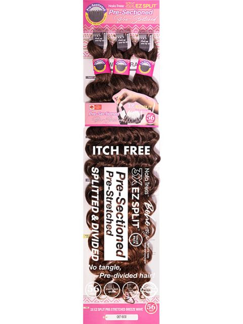 Janet Collection Nala Tress 3X EZ SPLIT Pre-Stretched BREEZE Wave Brai ...