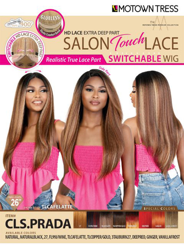 Motown Tress Salon Touch HD Lace Extra Deep Part Wig - CLS.PRADA– Best ...