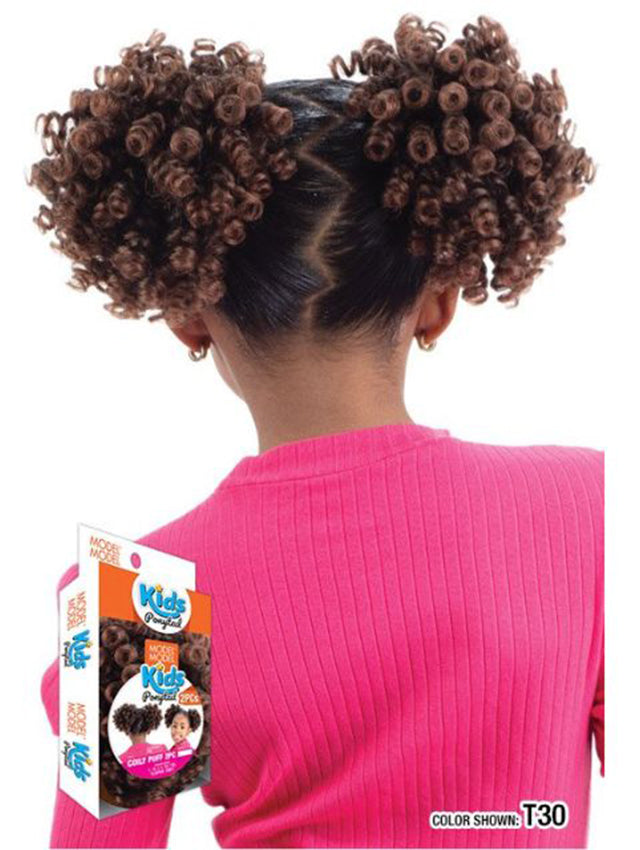 Model Model Glance Kids Ponytail - COILY PUFF 2PC– Best Hair World