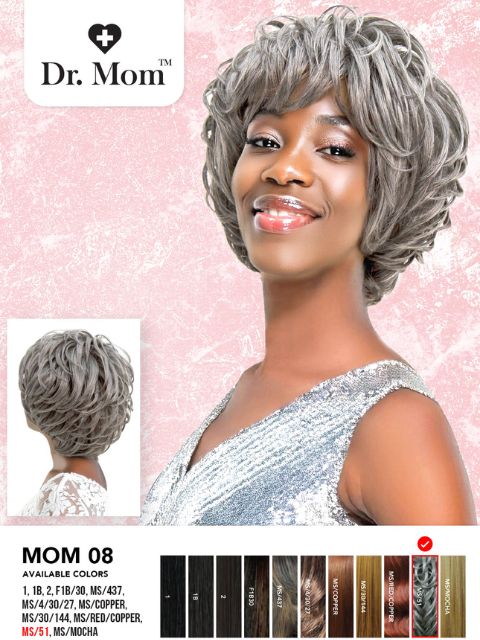 R&B Collection Dr. Mom Style Synthetic Full Wig - MOM 08"– Best Hair World