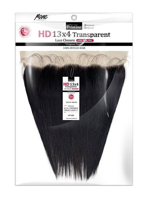 Mane Concept Pristine 100% Human Hair HD Transparent 13x4 STRAIGHT Lac ...