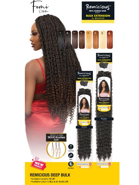 Femi Collection Remicious 100% Human Hair REMICIOUS DEEP BULK"– Best ...
