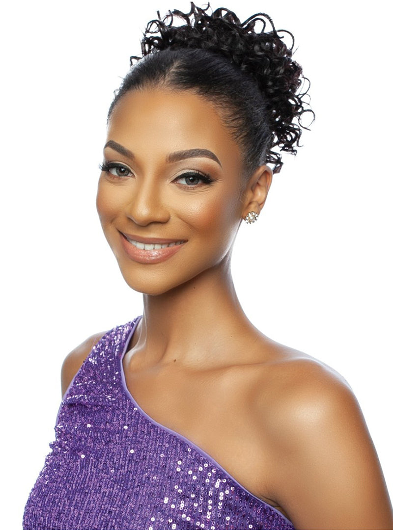 Mane Concept Pristine Queen Human Hair DrawString - PQWNT01 DEEP CURL ...