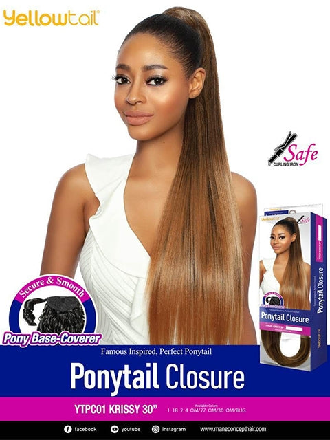 Mane Concept YellowTail PonyTail Closure - KRISSY 30– Best Hair World